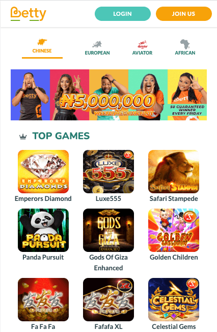 Betty Bingo Nigeria | Join Now and Get Welcome Bonus